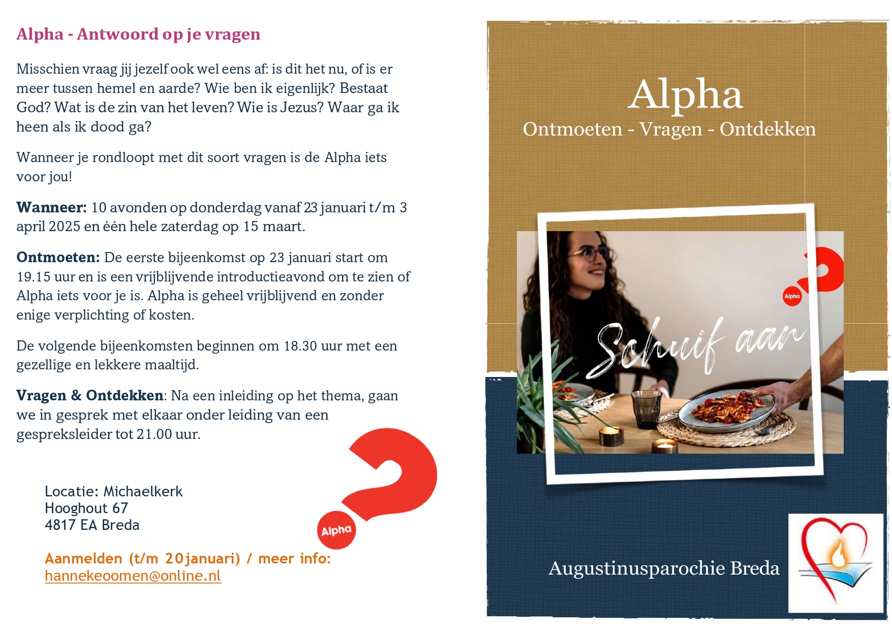 Start het nieuwe jaar met een Alpha cursus - Parochie Heilige Maria ...